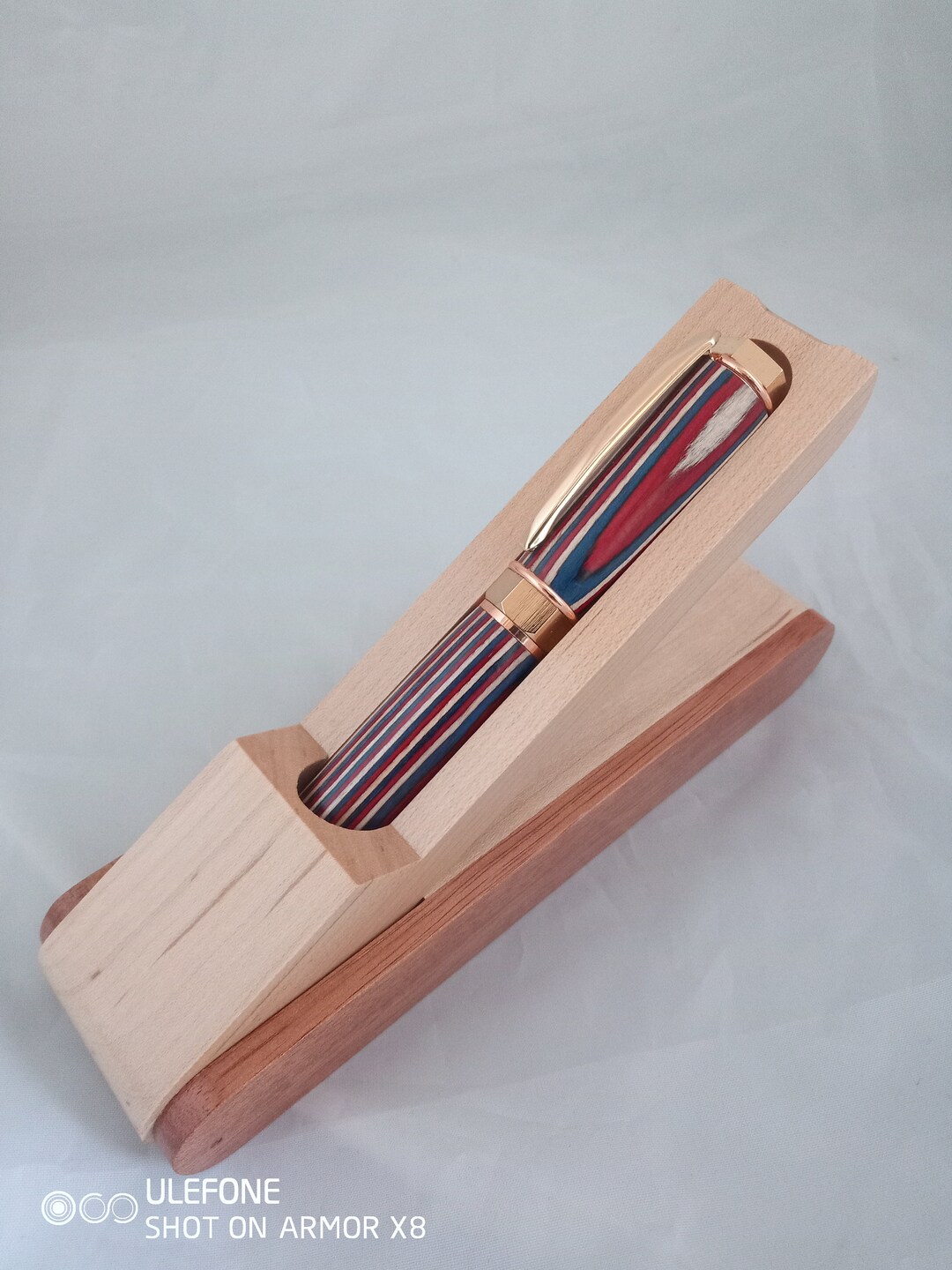 Spectraply Hand Turned Vertex Rollerball Pen With Mont Blanc Rollerball ...