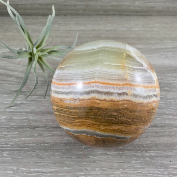 Green Banded Onyx Sphere - Etsy