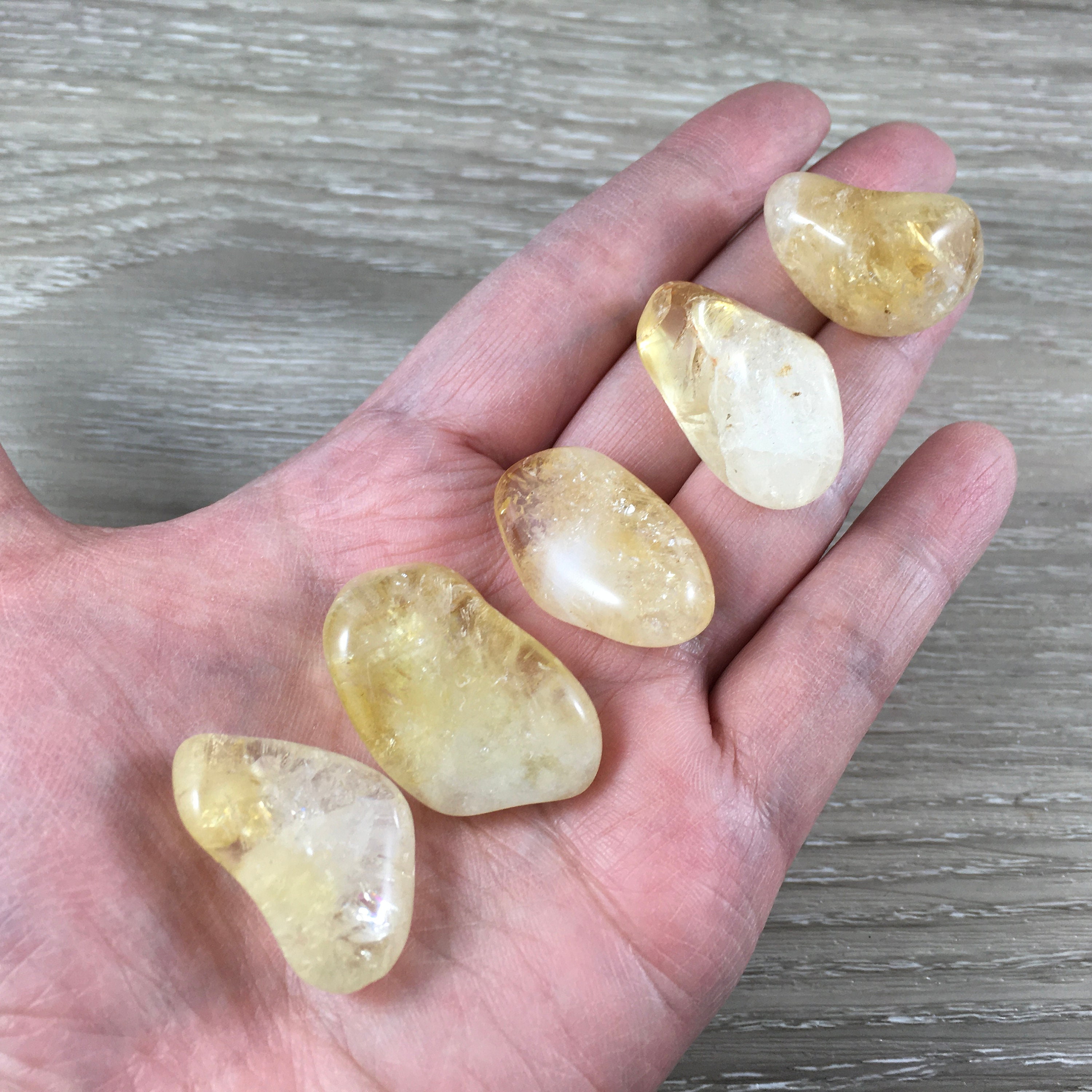 Citrine 2 Sizes to Choose Tumbled Smooth personal - Etsy