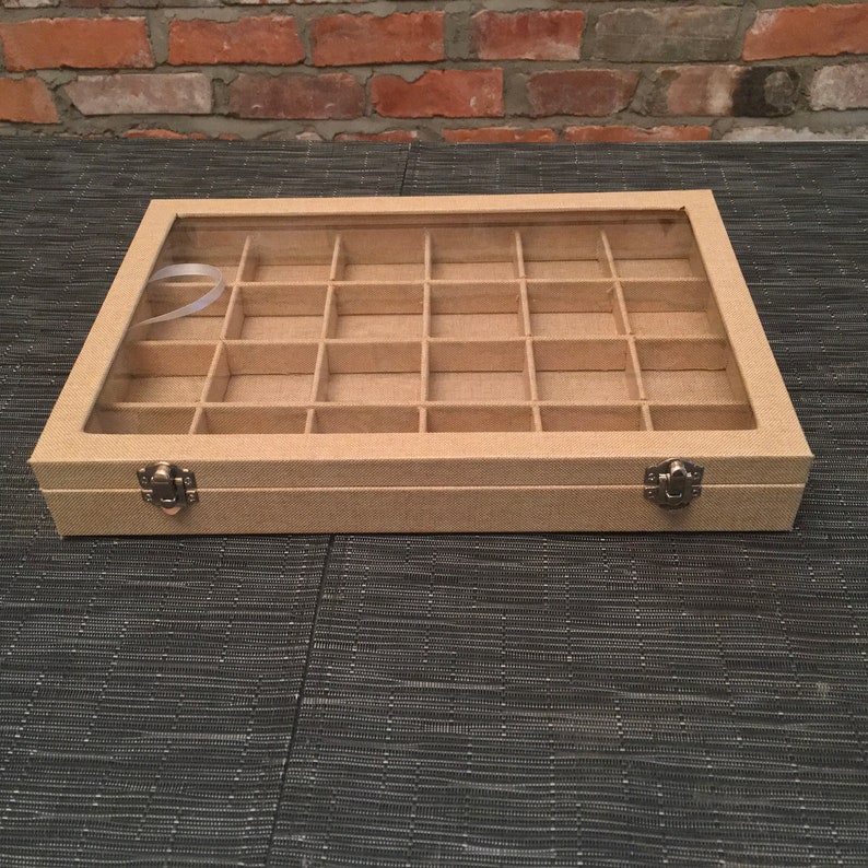 BIG Elegant Crystals Storage Box With 25 Partitions - Etsy