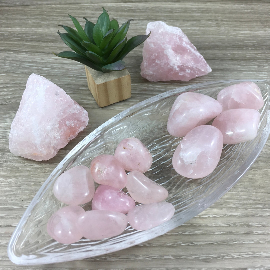Tumbled Rose Quartz (3 Sizes to Choose) - Pretty Pink - Smoothly ...