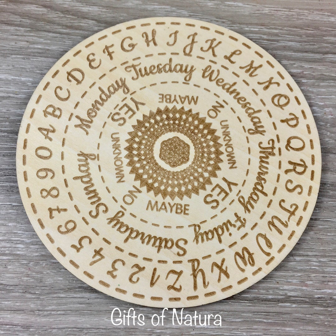 4.75 Pendulum Board / Dowsing Board / Wood Plaque Genuine Beech Plywood ...