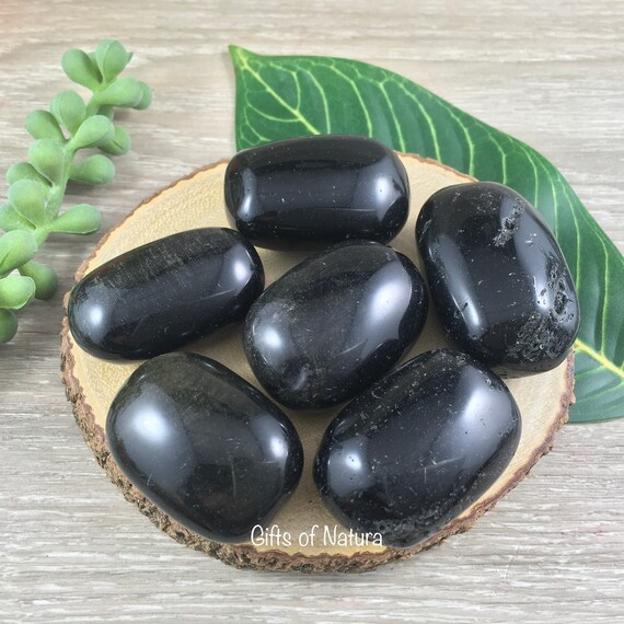 BIG Black Obsidian Pebble Natural Tumbled Smooth Polished | Etsy