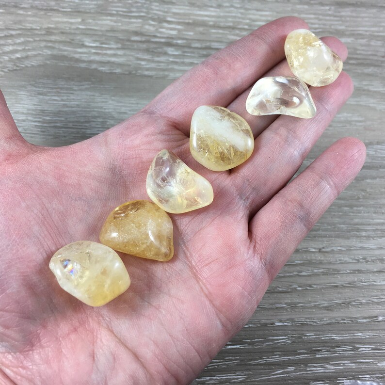 Citrine 2 Sizes to Choose Tumbled Smooth personal - Etsy