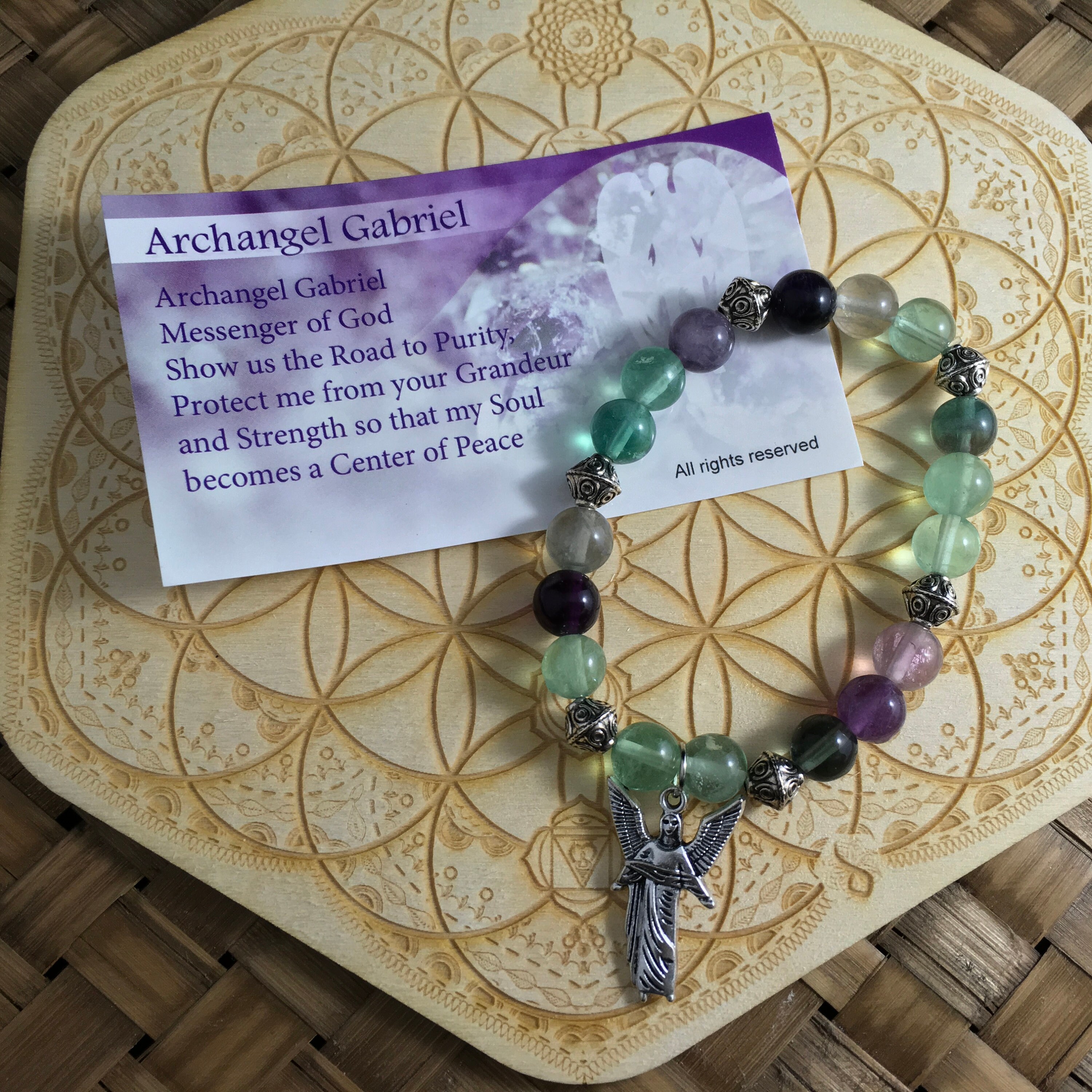 Angel Bracelets With Genuine Gemstones Archangel Michael - Etsy