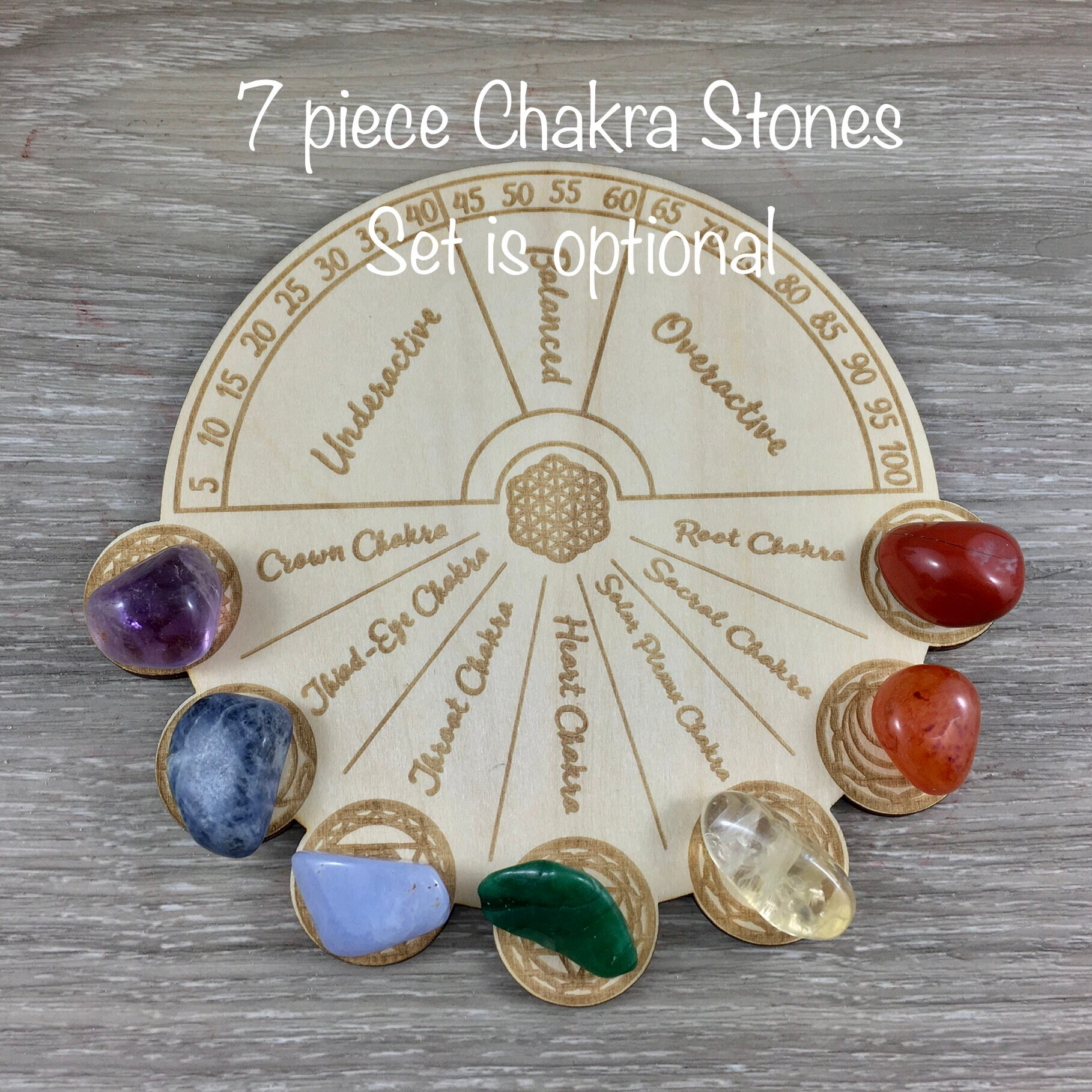 5.75 Hand Crafted Chakra Grid / Crystal Grid / Pendulum - Etsy