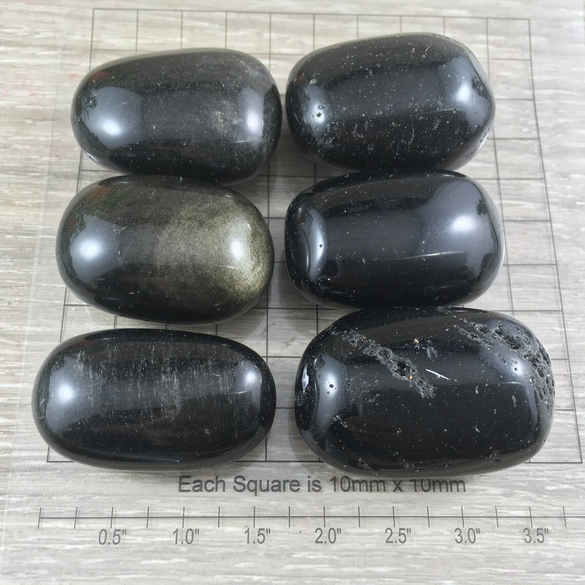 BIG Black Obsidian Pebble Natural Tumbled Smooth Polished | Etsy