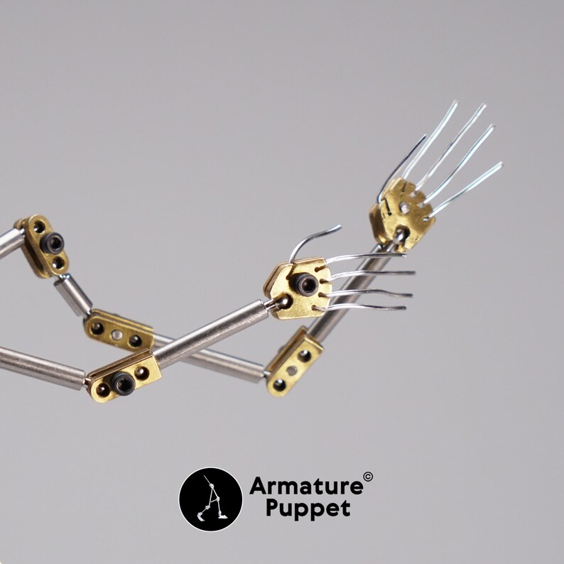Stop Motion Armature Puppet Brass Skeleton B1 | Etsy