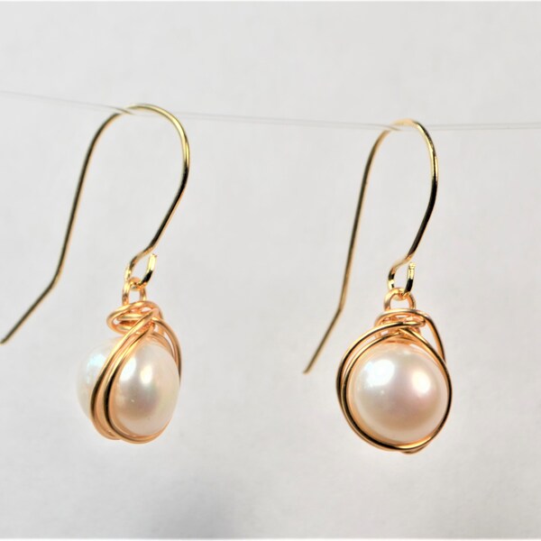 Wire Wrapped Pearl - Etsy