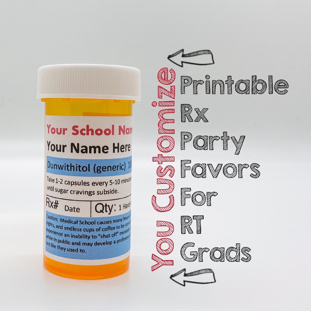 2024 Personalized/custom Respiratory Therapist Graduation Party Favor ...