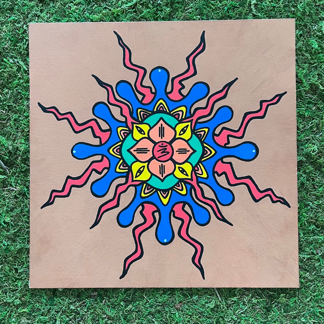 3rd Eye Activating Mandala Painting Hand Painted With Encrypted Codes ...