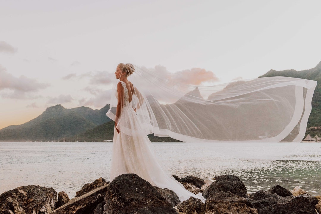 Cathedral Bridal Veil, Elegant Veil, Cathedral Horsehair Veil, Dramatic ...