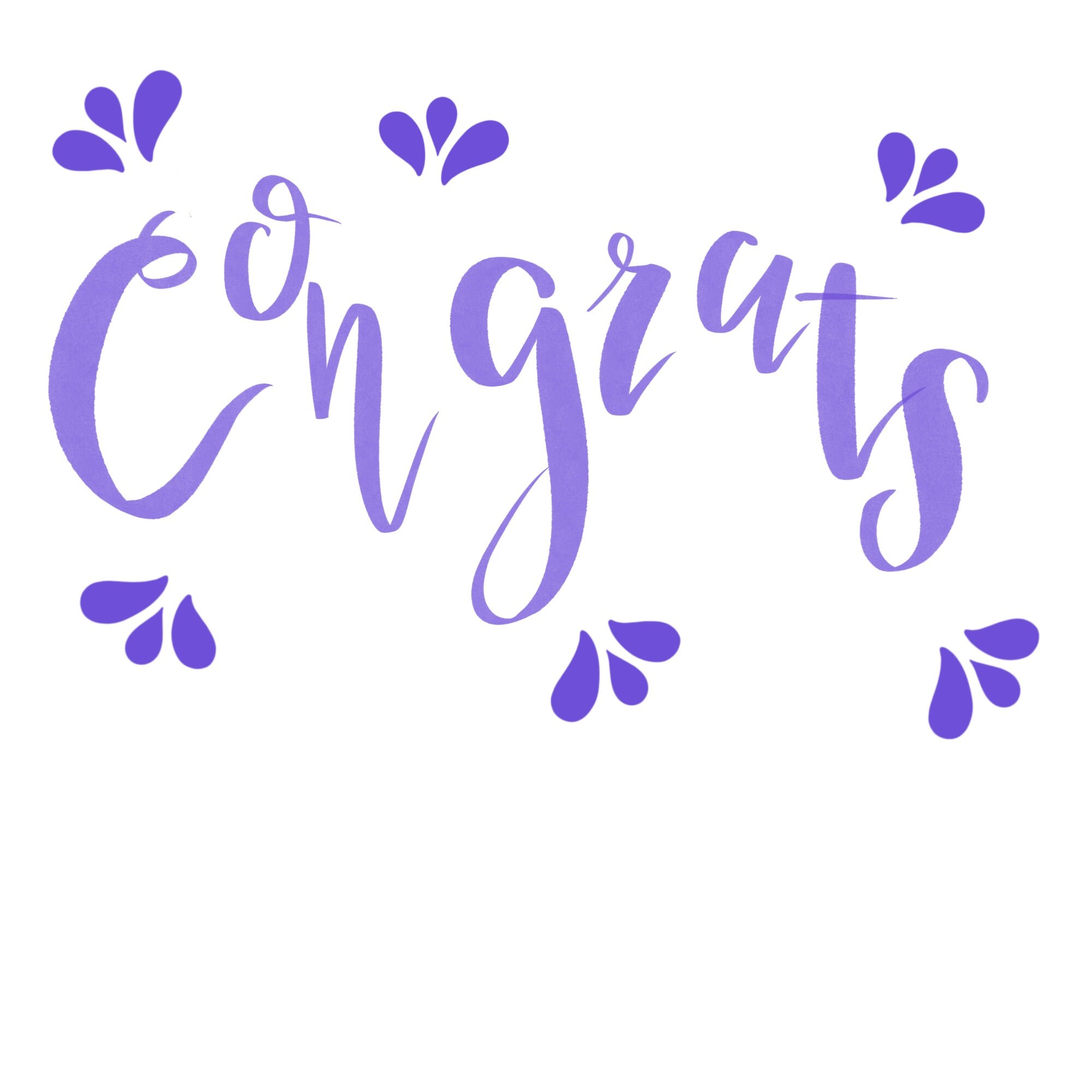 Congrats SVG File - Etsy