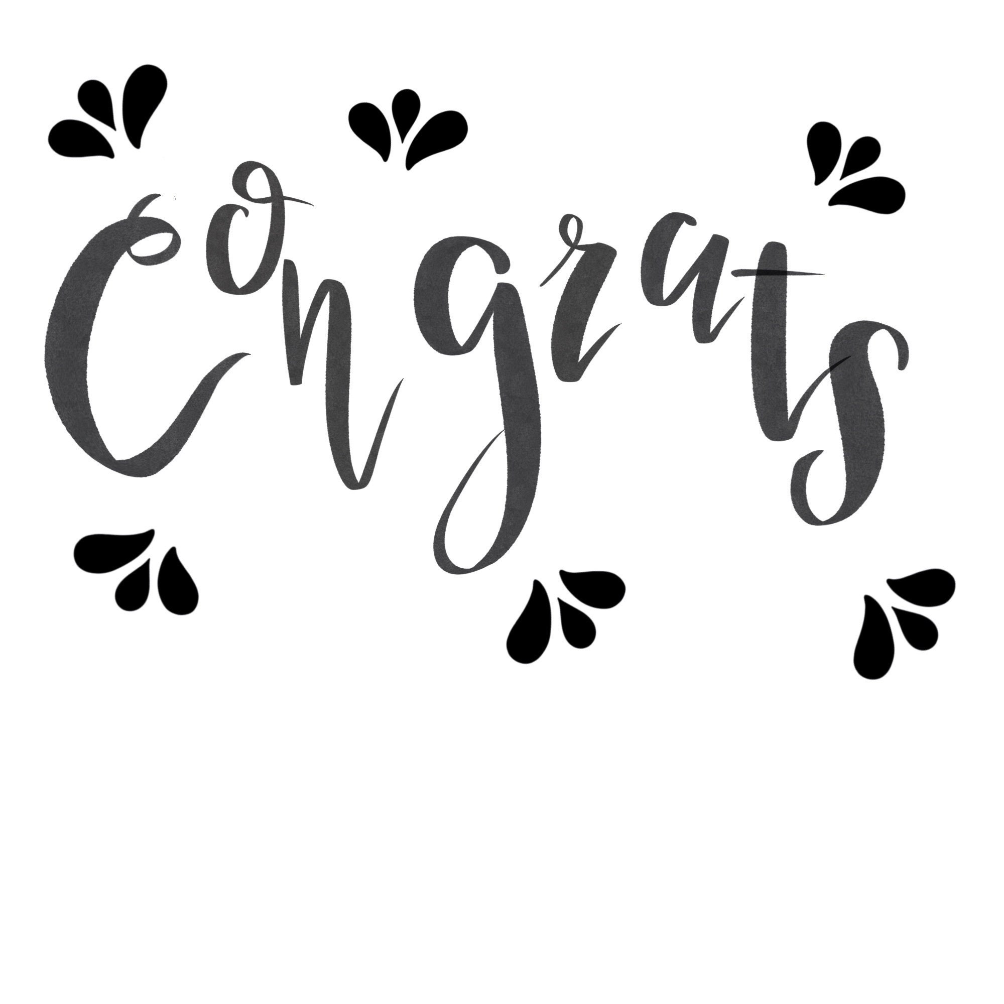 Congrats SVG File - Etsy