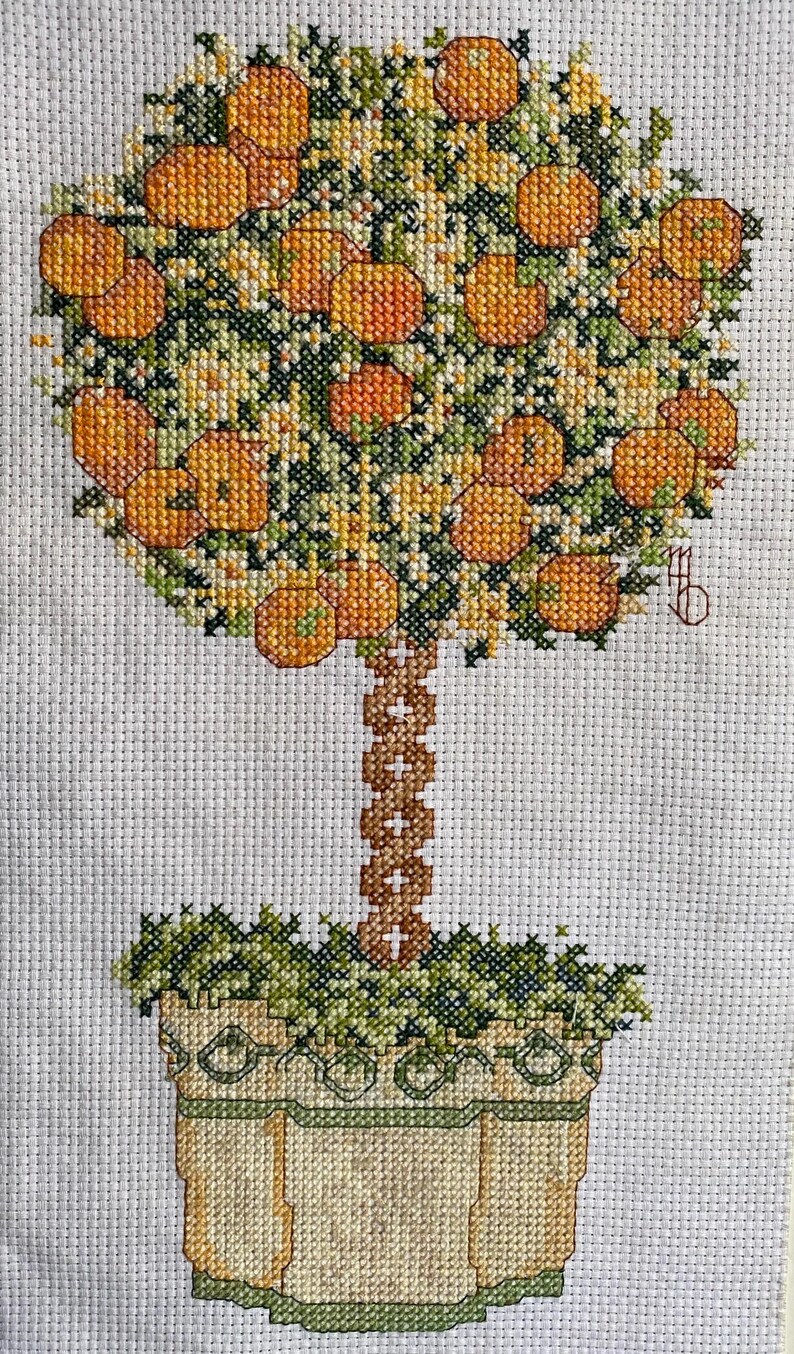 Topiaries (assorted) Cross Stitch Completed, Country House Warming Gift - Etsy