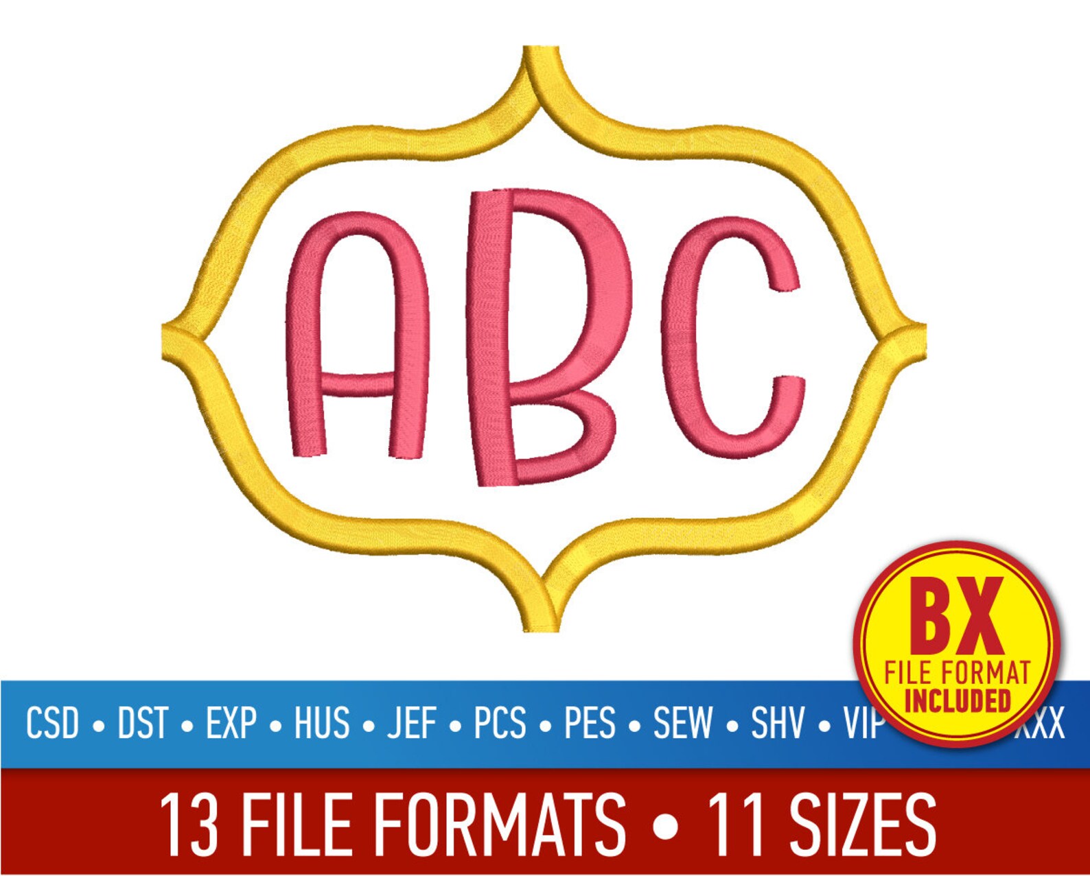 Cute Monogram Embroidery Font Cute Machine Embroidery Design | Etsy