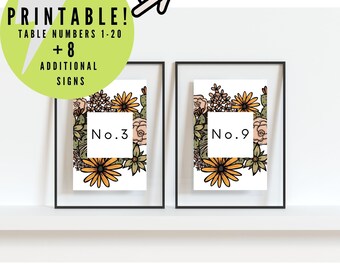 Western Wedding Table Numbers - Etsy