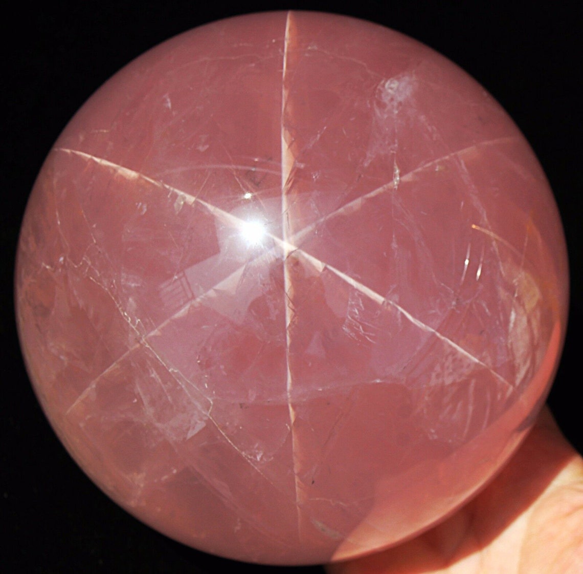 9.02lb Rare Huge Natural Star Rose Quartz Crystal Sphere - Etsy