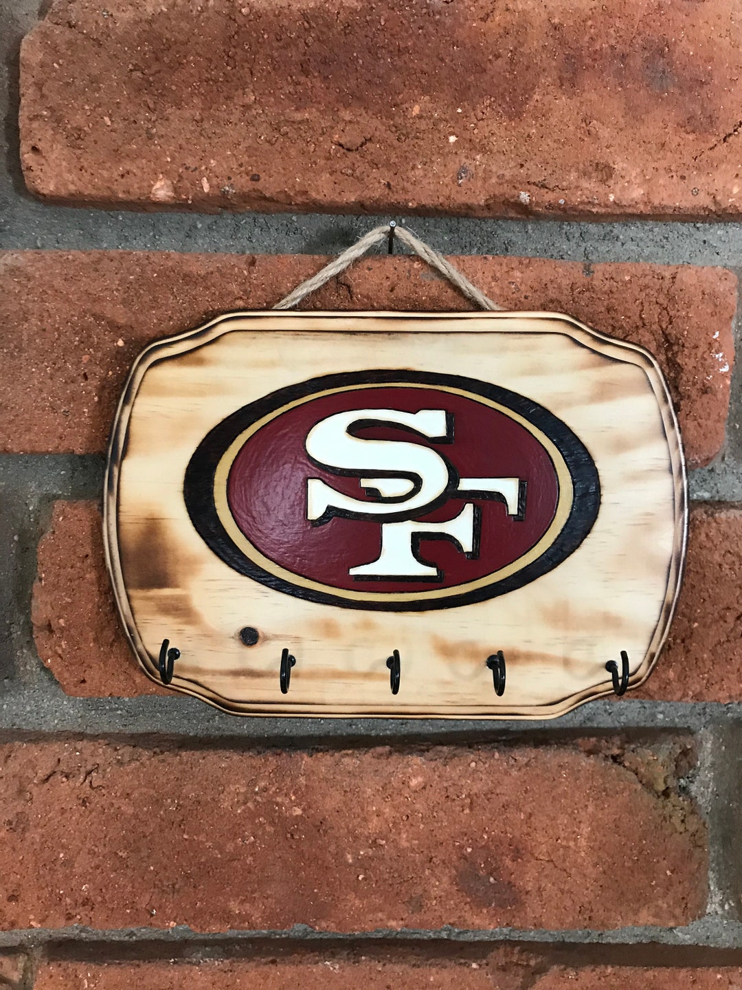 49ers Key Holder - Etsy