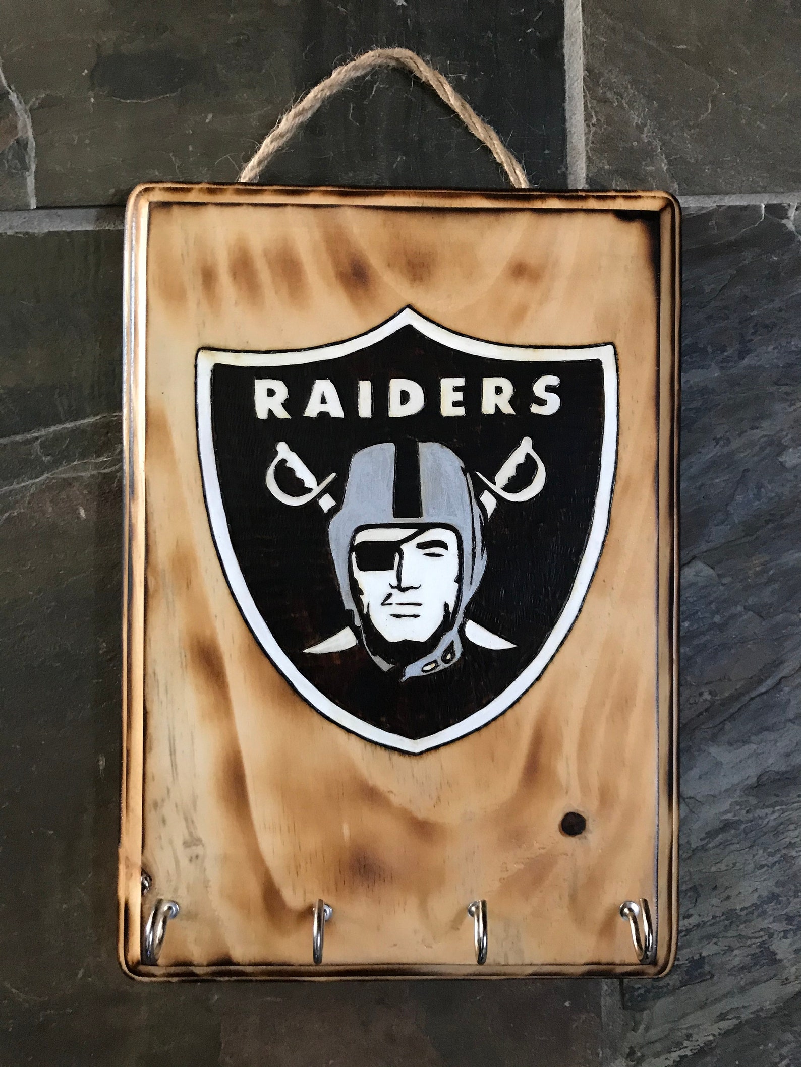 Raiders Key Holder - Etsy