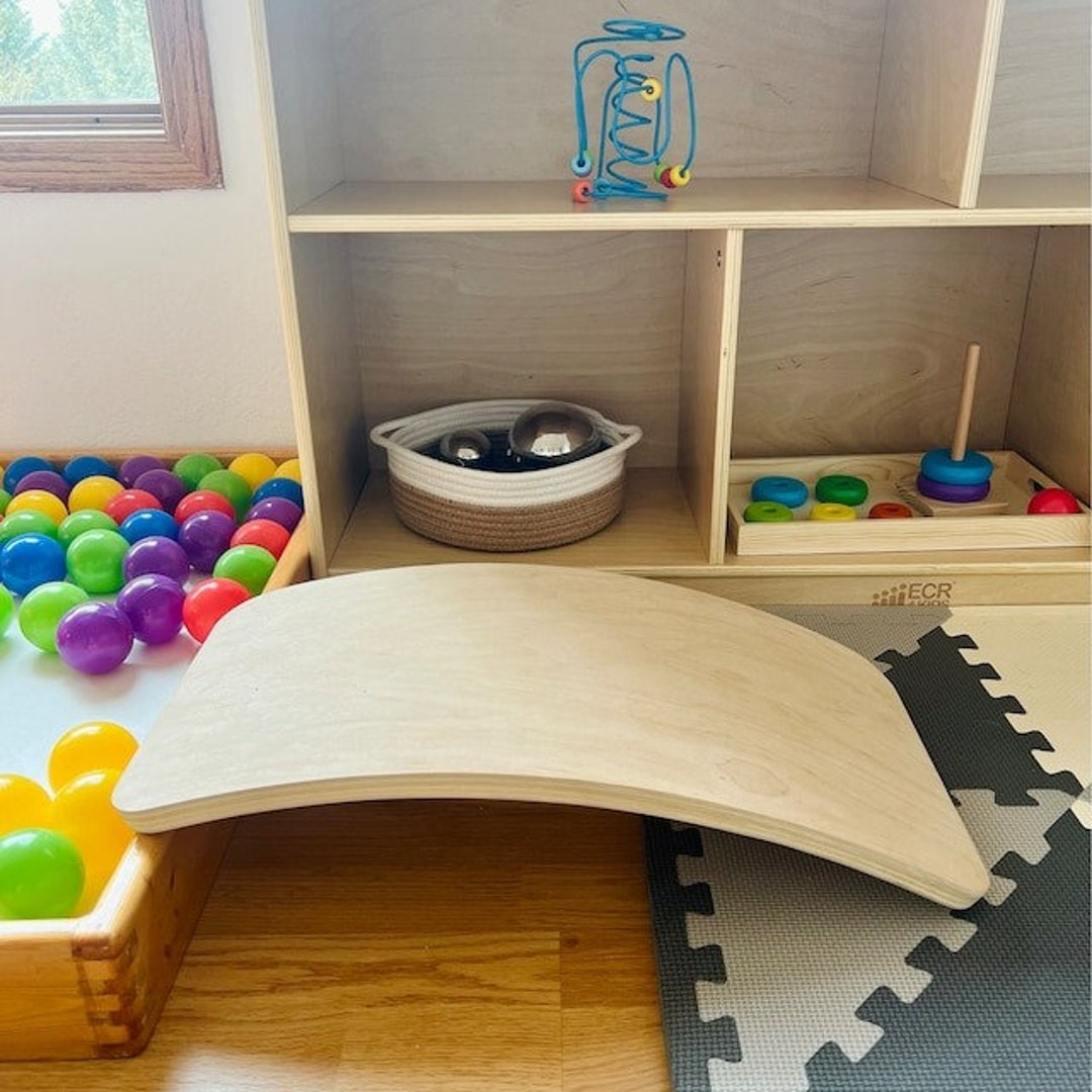 Wobble Board for Childs Wooden Montessori Balance Board - Etsy