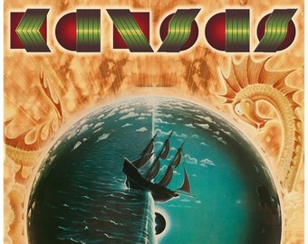 Kansas Travel Poster Flint Hills Poster Kansas Vintage - Etsy