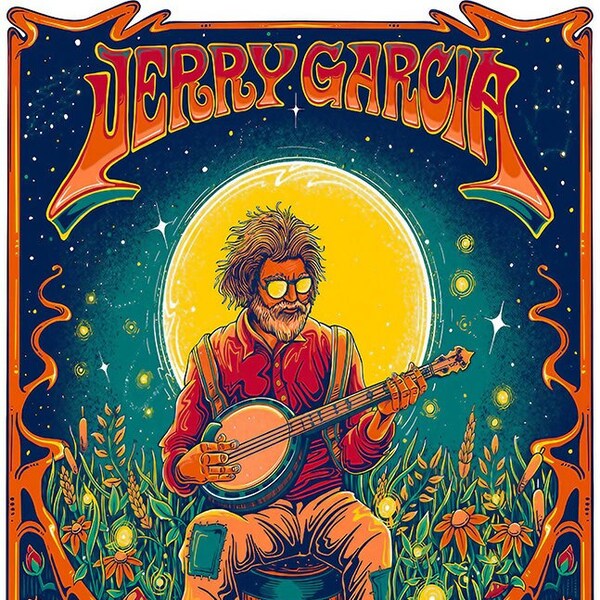 Jerry Garcia - Etsy
