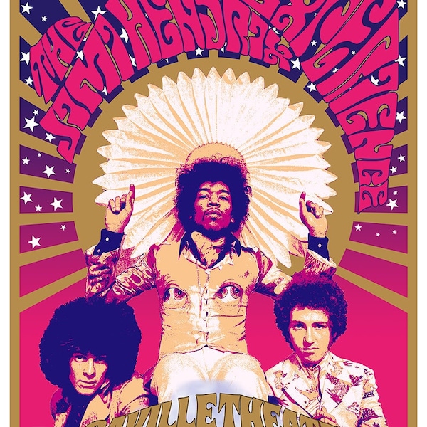 Jimi Hendrix Poster - Etsy
