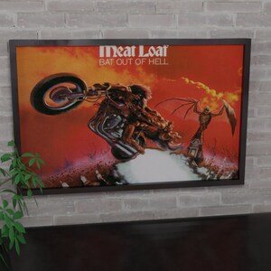 Meat Loaf Bat Out of Hell Poster Meat Loaf Cover Poster Meat Loaf ...