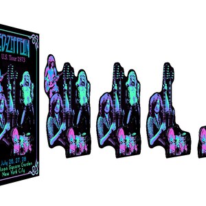 Led Zeppelin 3D Layered Poster for Shadowbox. DYI Digital Download ...