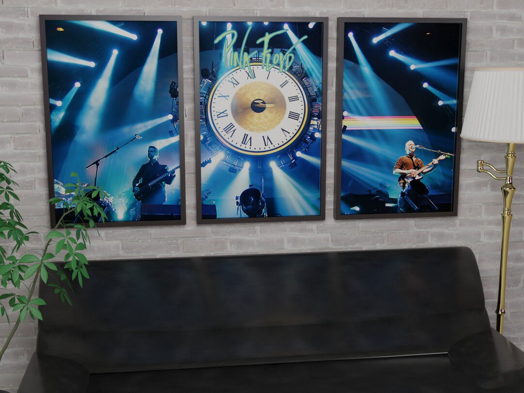 Pink Floyd Pulse Poster Set of Three Pink Floyd Vintage Poster Retro ...