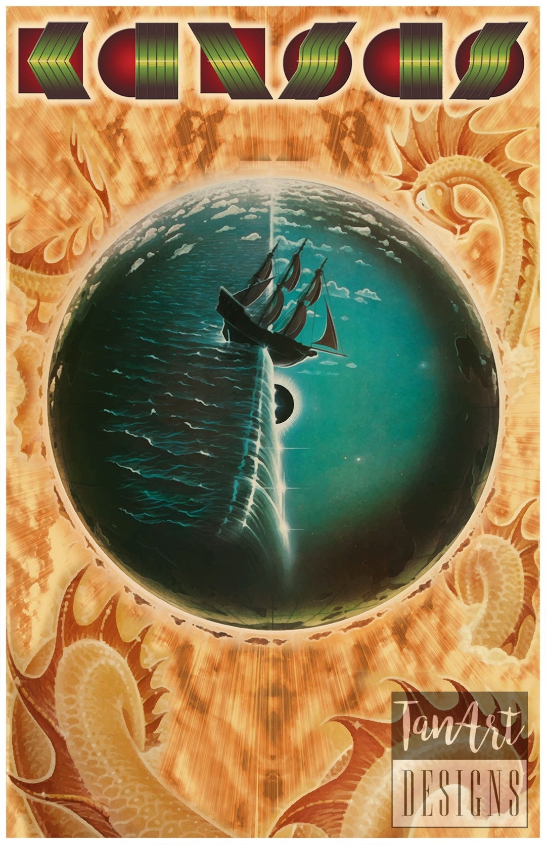 Kansas Point of Know Return Cover Illustration Poster Kansas - Etsy