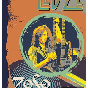 Led Zeppelin Set of Four Posters Led Zeppelin Vintage Poster Retro Rock ...