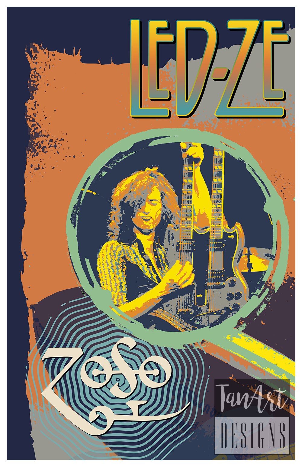 Led Zeppelin Set of Four Posters Led Zeppelin Vintage - Etsy