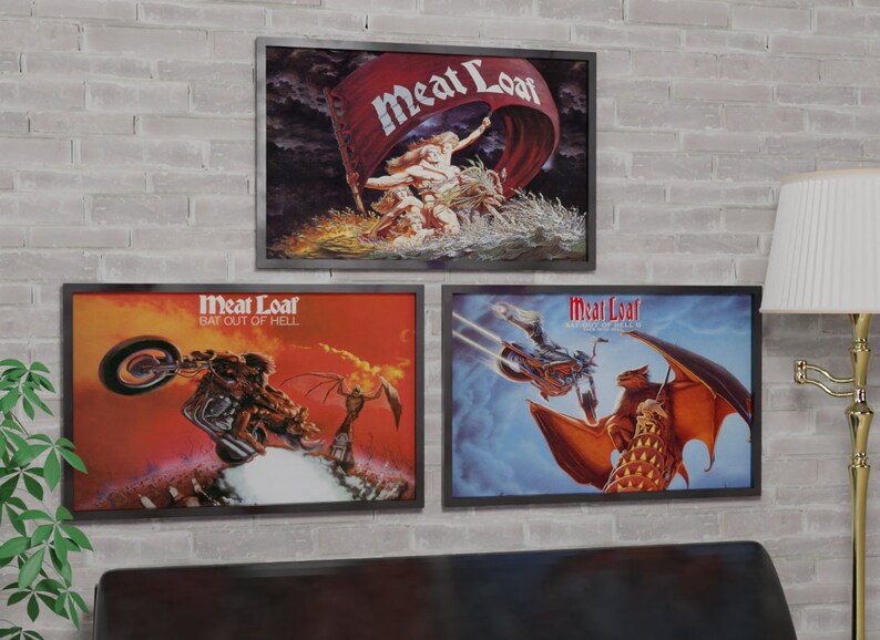 Meat Loaf Bat Out of Hell Poster Meat Loaf Cover Poster Meat Loaf ...