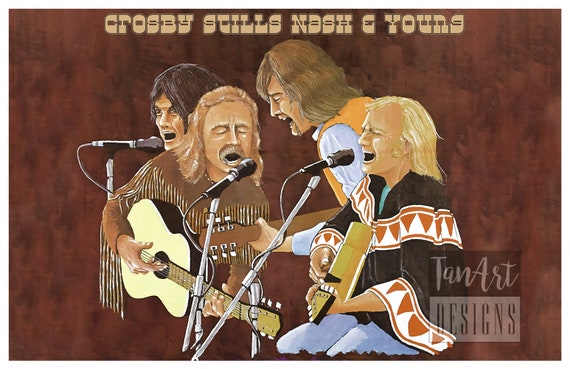 Crosby Stills Nash And Young Posters