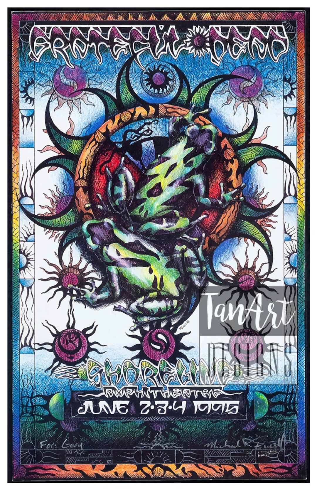 Framed Grateful Dead Shoreline Poster Grateful Dead Concert Poster ...