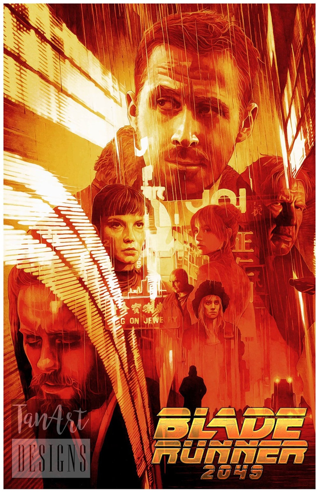 Framed Blade Runner 2049 Poster Blade Runner 2049 Movie Poster Blade ...