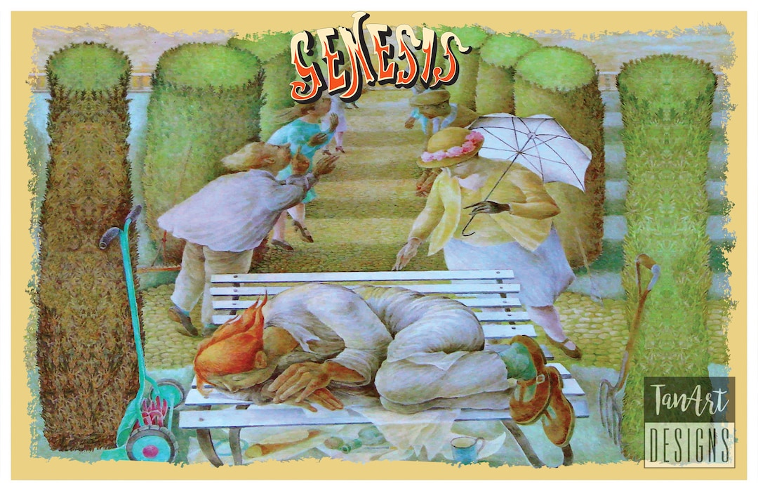 Framed Genesis Selling England Illustration Poster Genesis Poster ...
