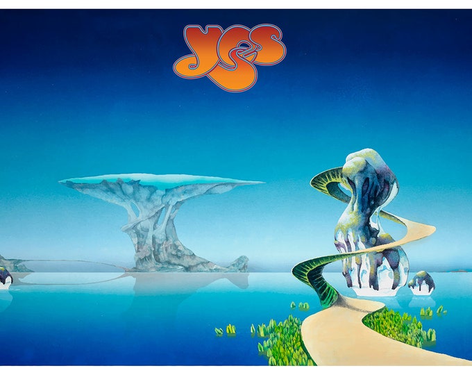 Yes Relayer Album Cover Art Print/ 1970s Watercolor Book Plate Fantasy ...