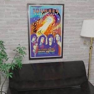 Journey Vintage Style Poster Journey Tour Poster Retro Rock Poster ...