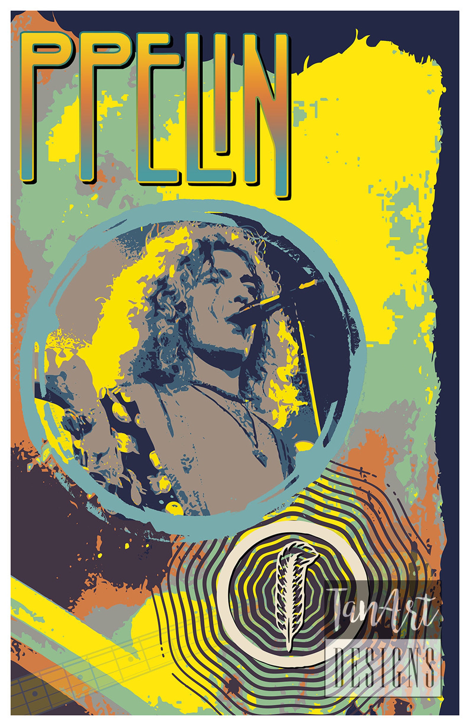 Led Zeppelin Set of Four Posters Led Zeppelin Vintage - Etsy