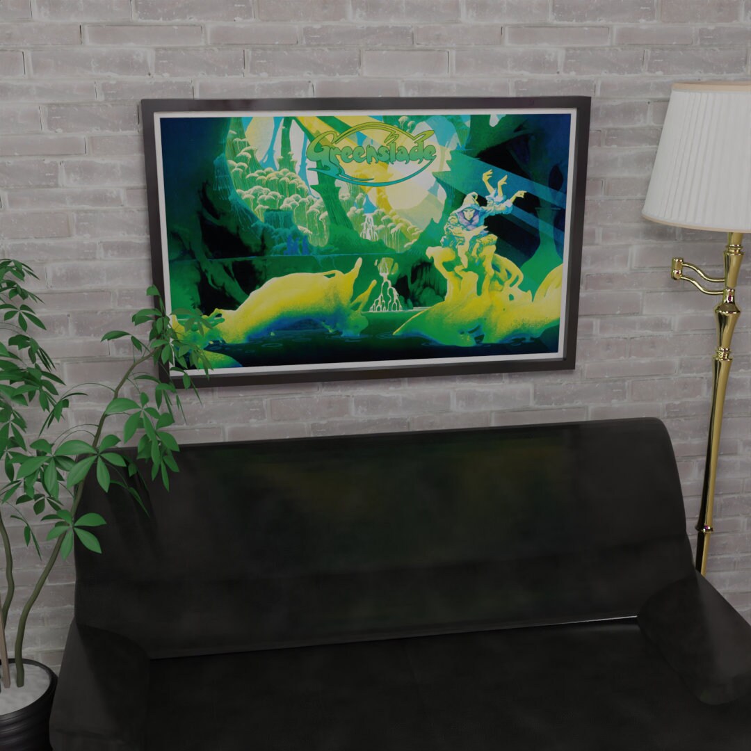 Greenslade Wizard Cave Illustration Poster Roger Dean Poster Greenslade ...