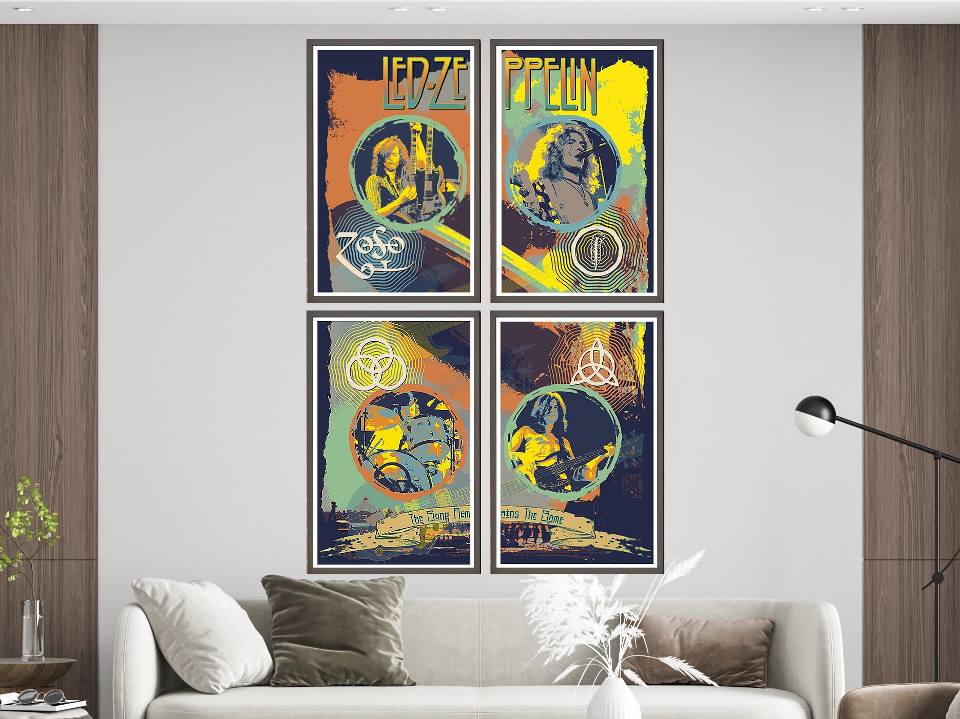 Led Zeppelin Set of Four Posters Led Zeppelin Vintage - Etsy