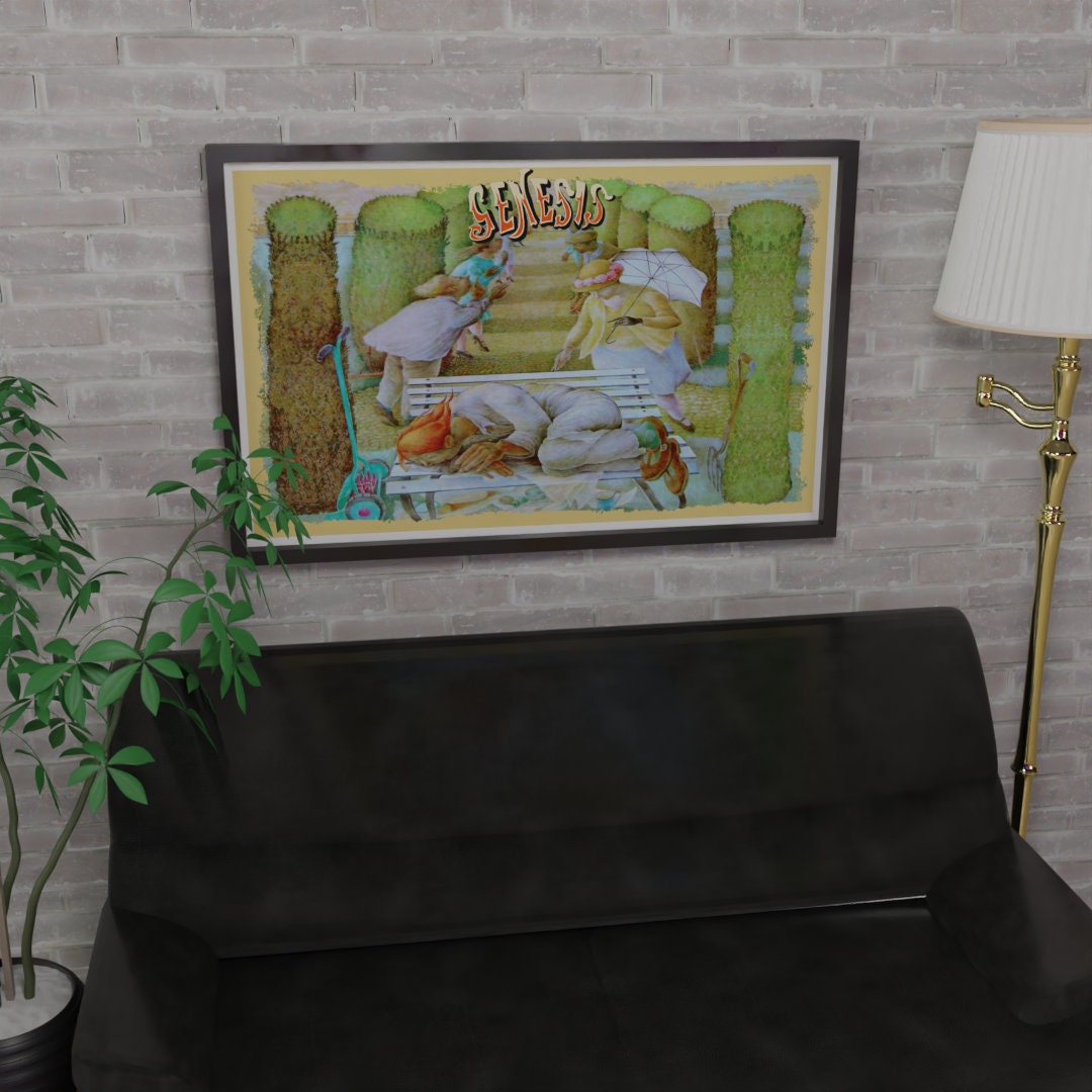 Framed Genesis Selling England Illustration Poster Genesis Poster ...