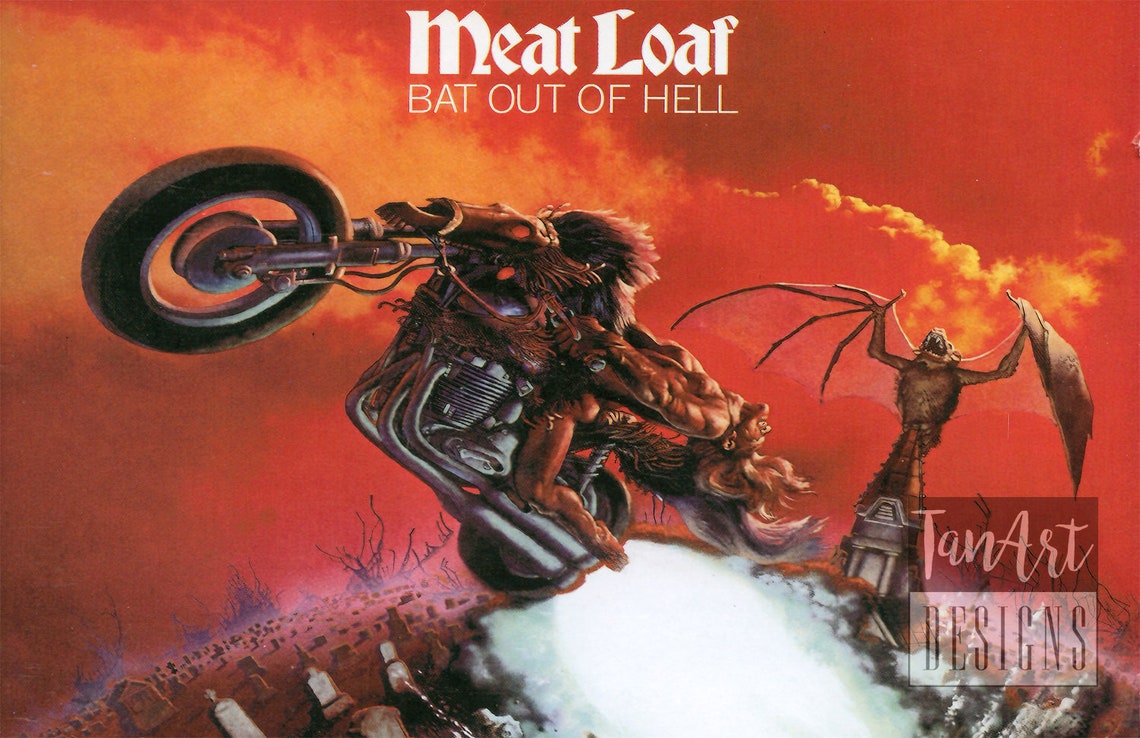 Meat Loaf Bat Out of Hell Poster Meat Loaf Cover Poster Meat Loaf ...