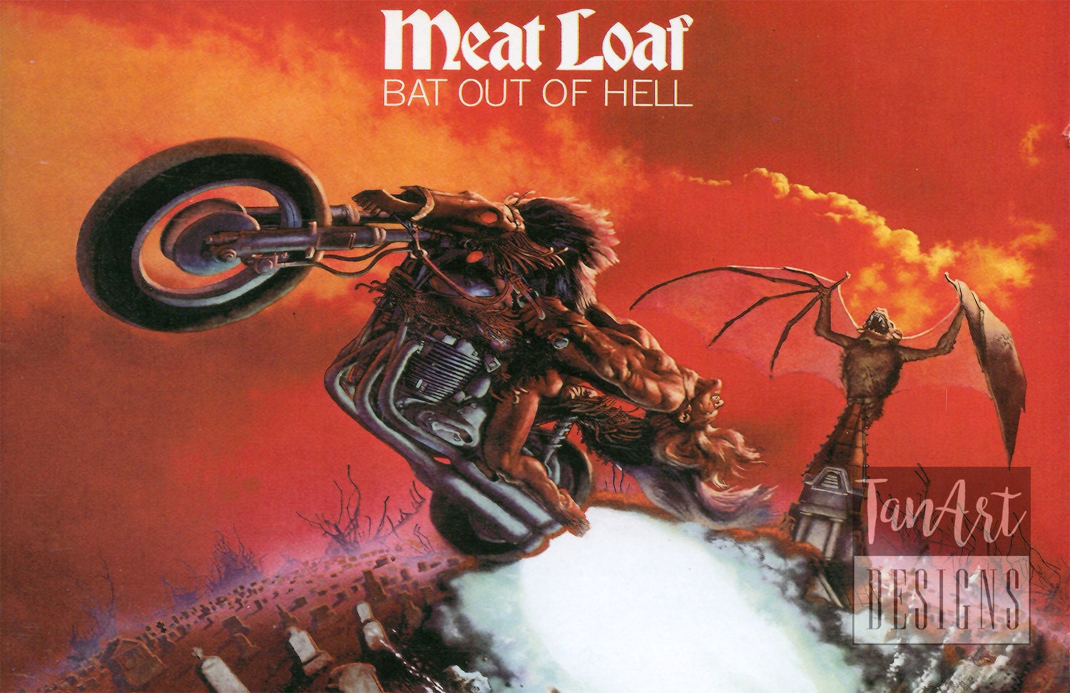 Meat Loaf Bat Out of Hell Poster Meat Loaf Cover Poster Meat Loaf ...