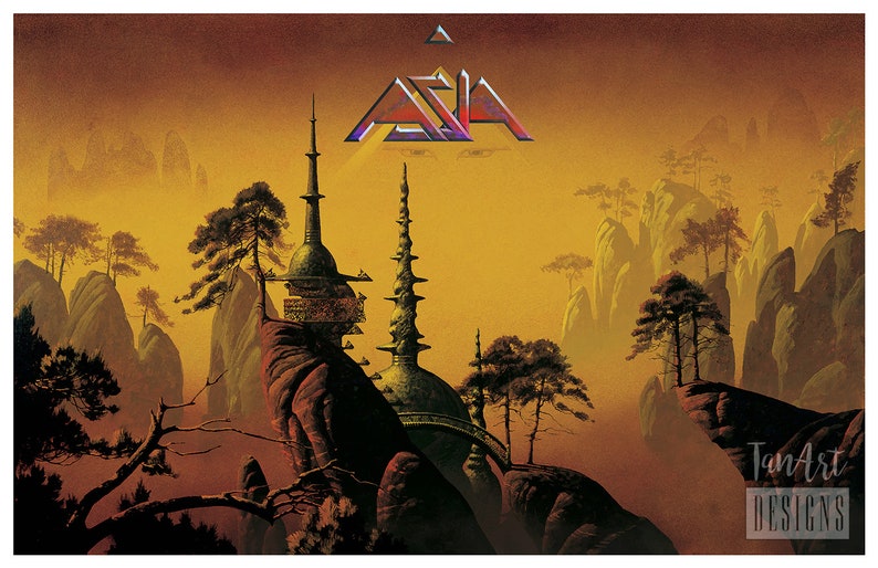 Asia Aura Illustration Poster Asia Cover Poster Asia Poster Vintage ...