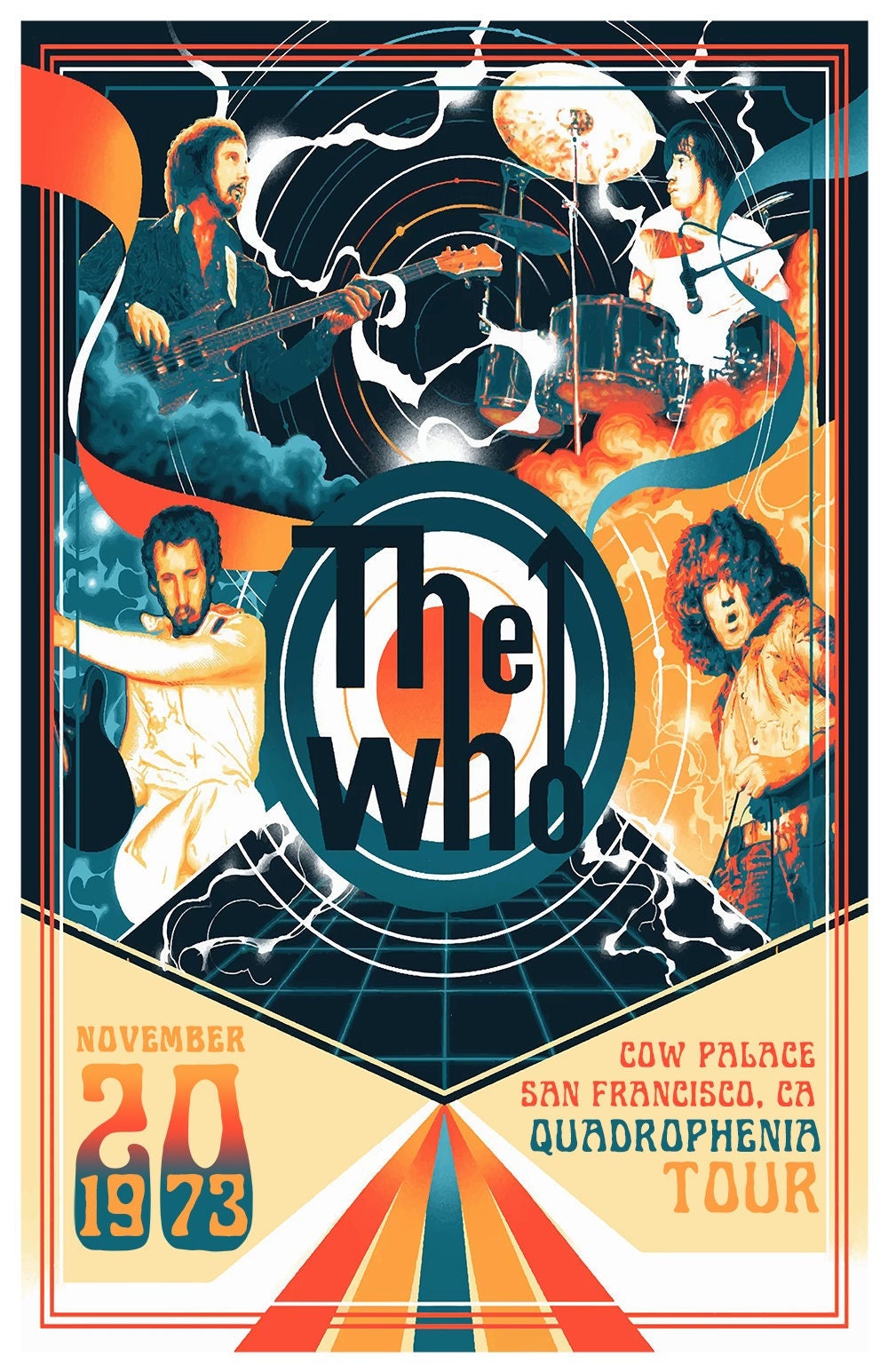 The Who Concert Illustration Poster the Who Vintage Poster - Etsy