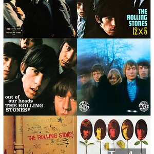 Rolling Stones Album Covers Poster Set of Three Rolling Stones Vintage ...